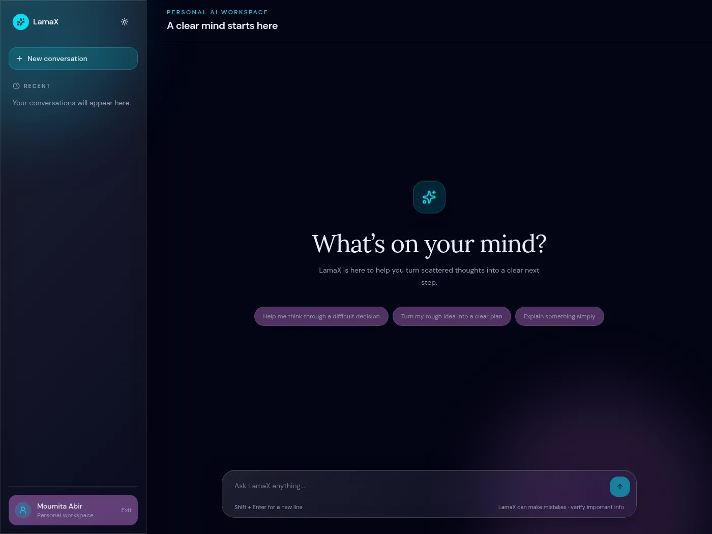 LamaX AI Chatbot
