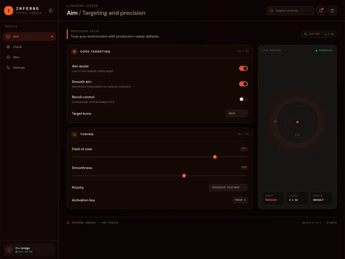 Inferno ImGui UI Kit