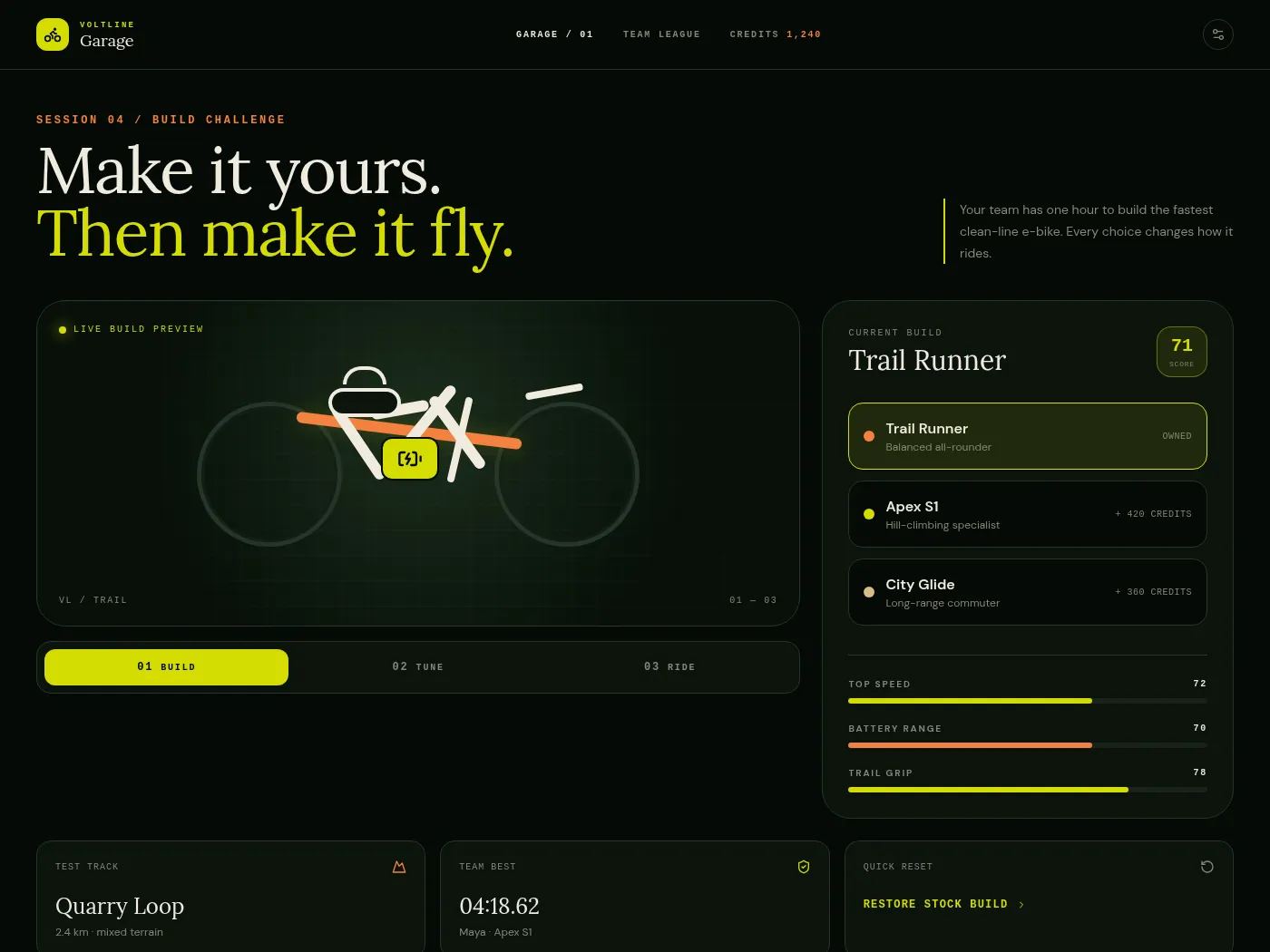 E-Bike Customizer Game