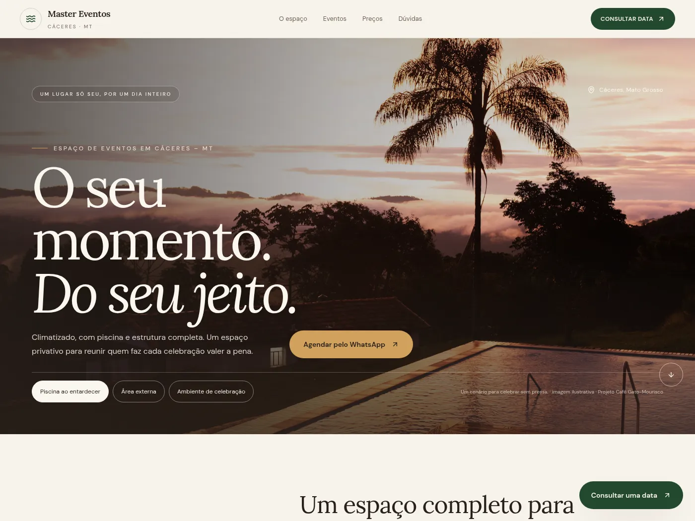 Espaço Festa Landing Page