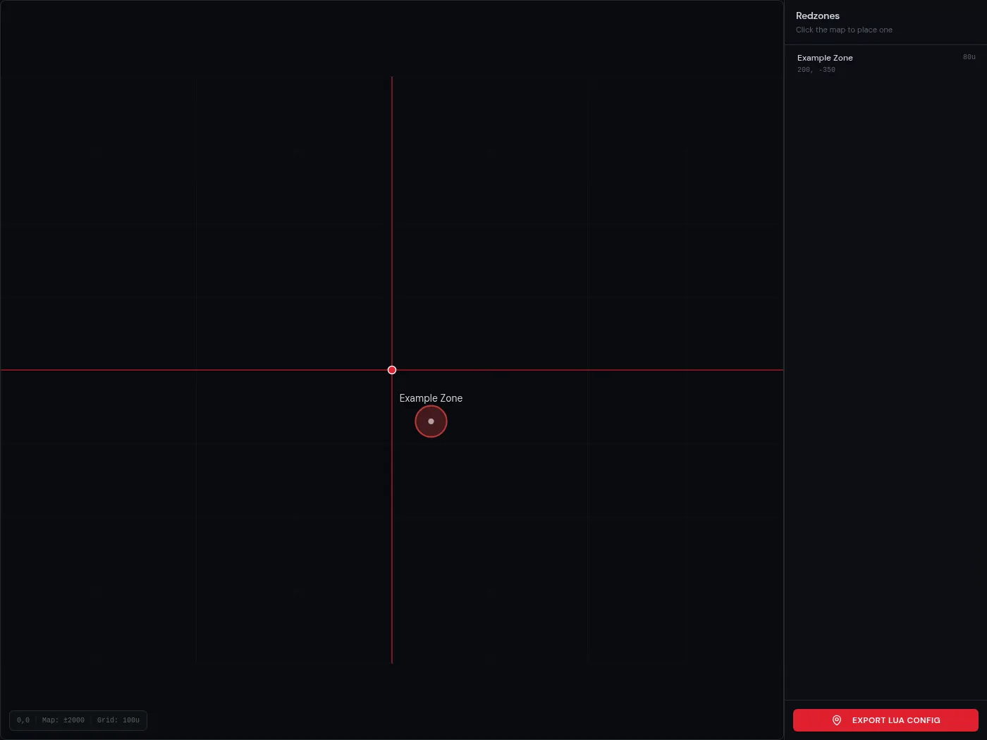 Redzone NUI Creator