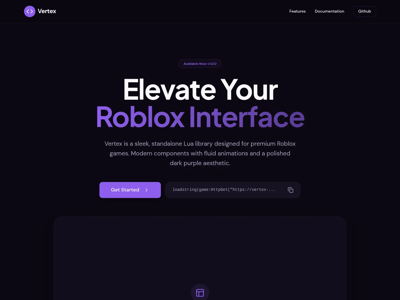 Vertex Roblox UI Library