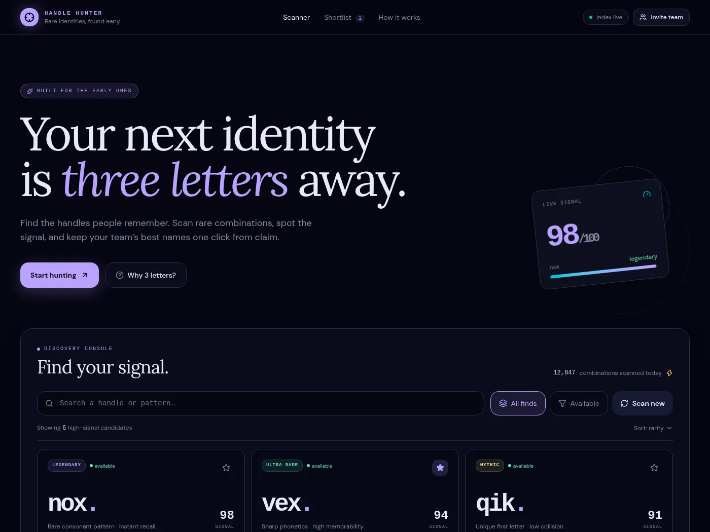 Discord Handle Hunter