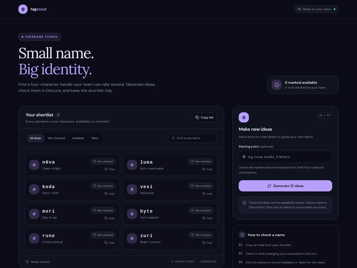 Discord Name Finder