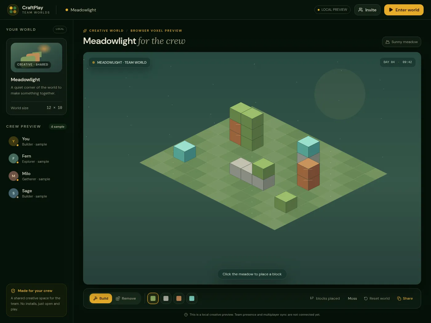 CraftPlay Web Client