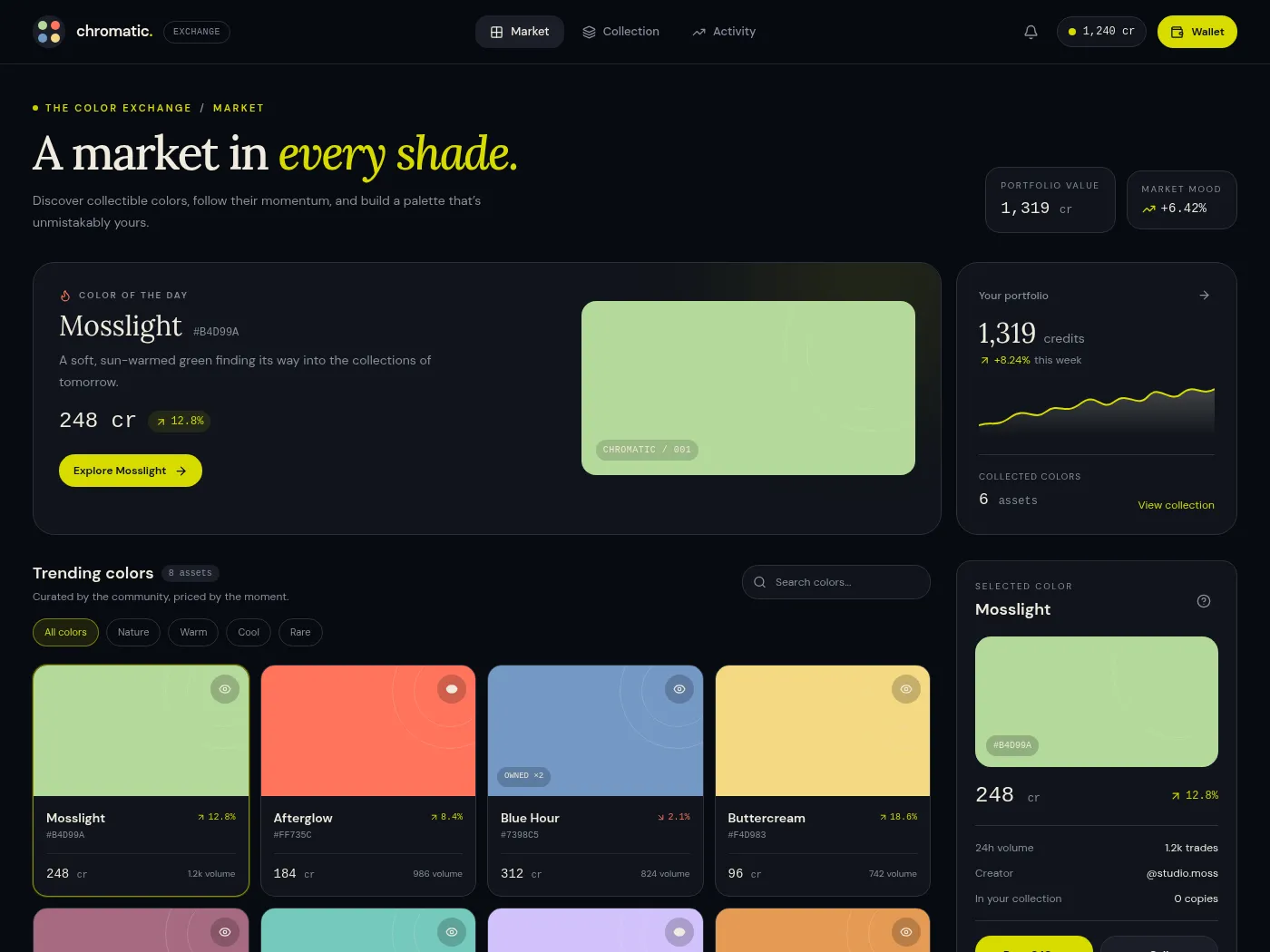 Colour Trading Platform