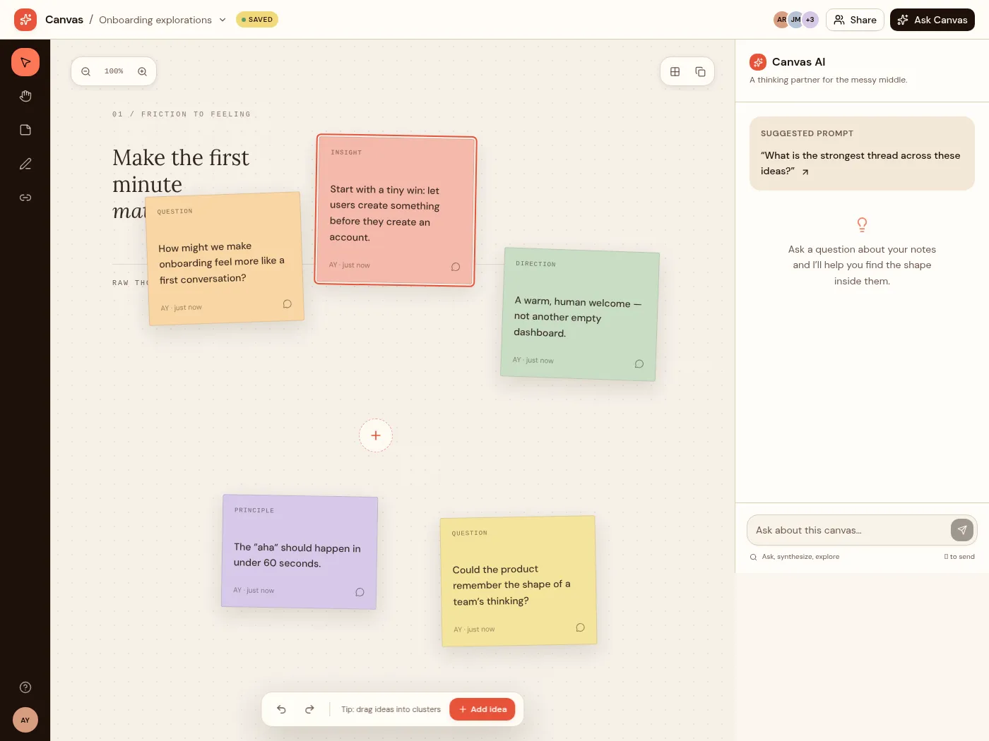 AI Ideation Canvas