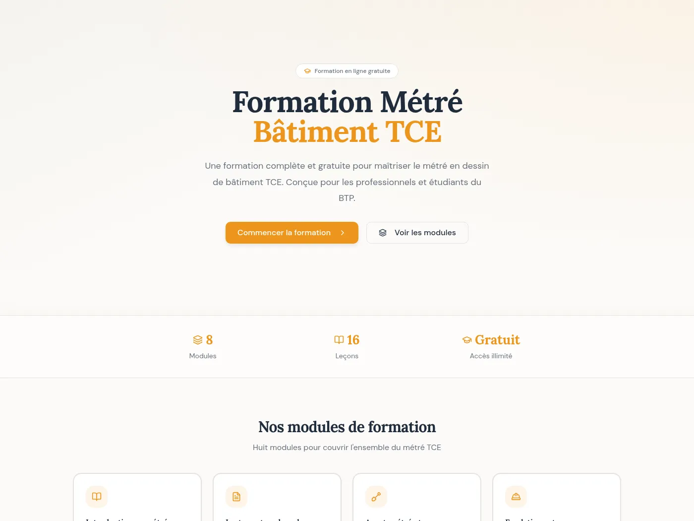 Métré Pro Formation