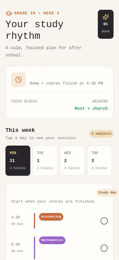 Smart Study Scheduler