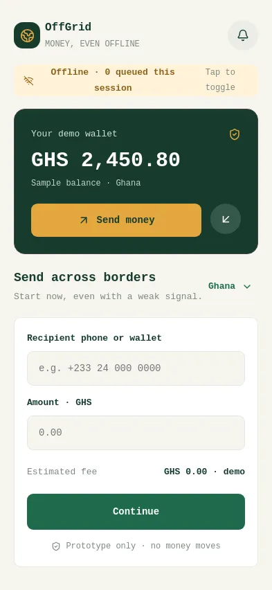 OffGrid Transfer App