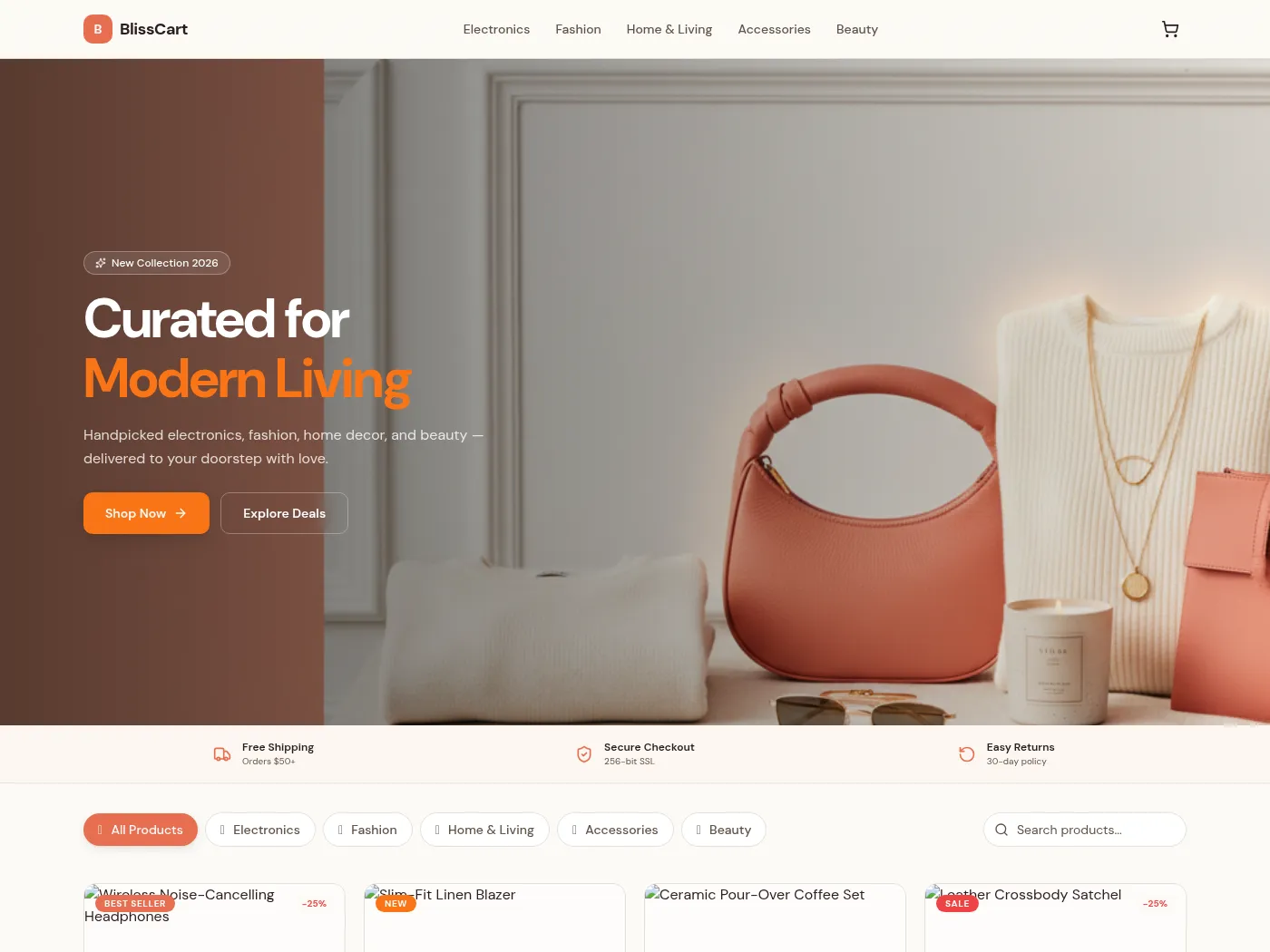 Easy Product Catalog Site
