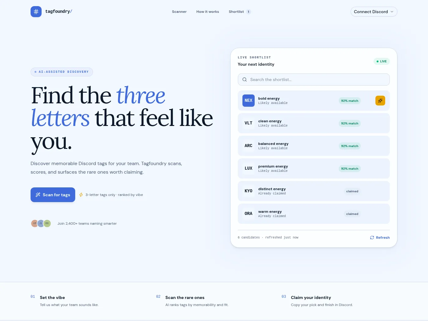 Discord Tag Scanner
