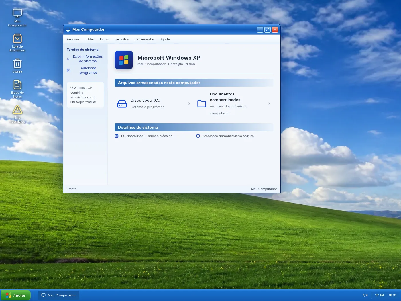 NostalgiaXP Web System