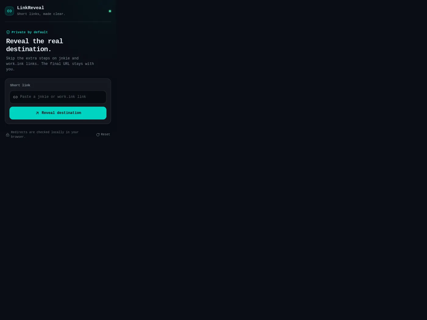 LinkReveal Chrome Extension