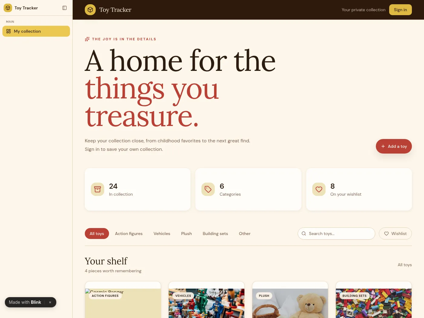 Toy Tracker