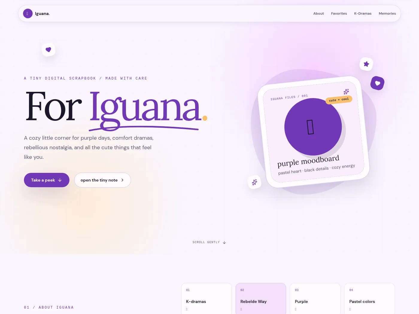 Iguana's Cozy Scrapbook