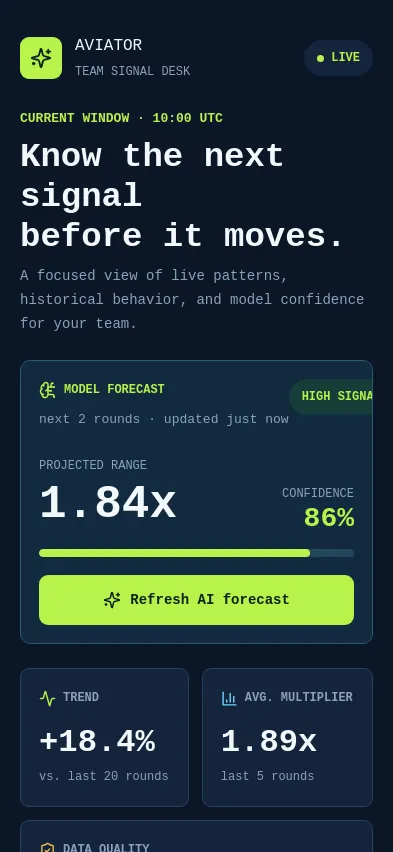 Aviator Signal AI Predictor