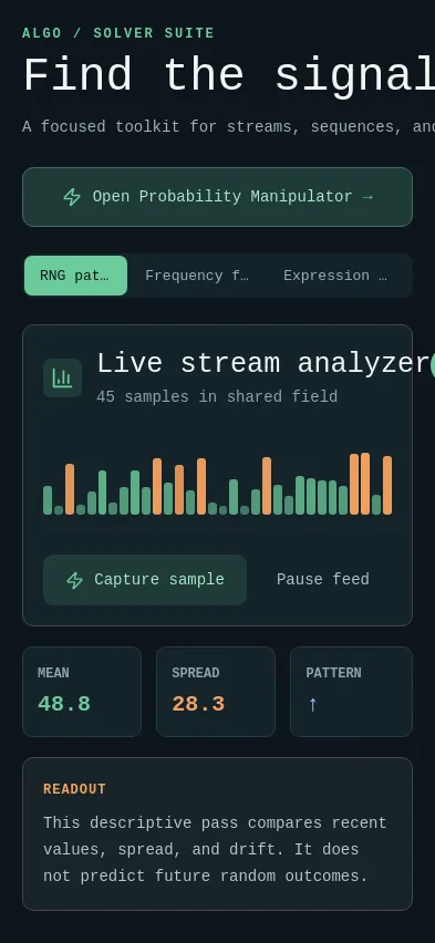 AlgoSolver Suite Mobile