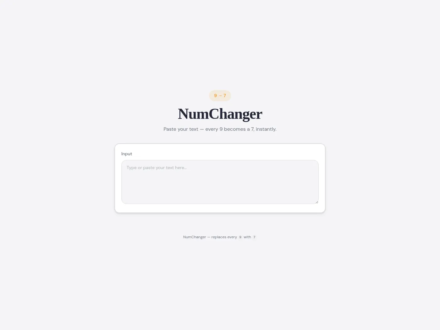 NumChanger Tool