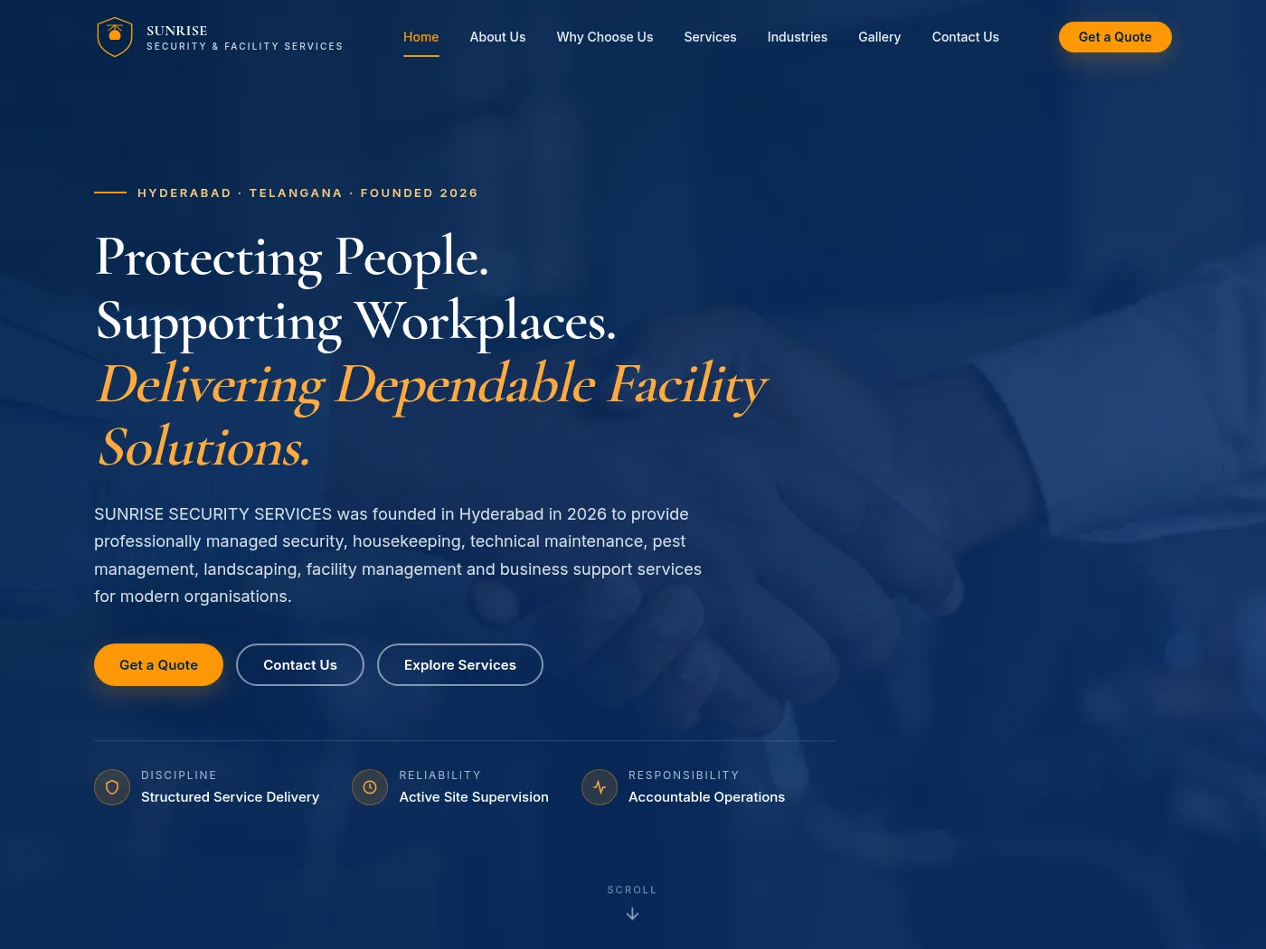 Sunrise Security Website