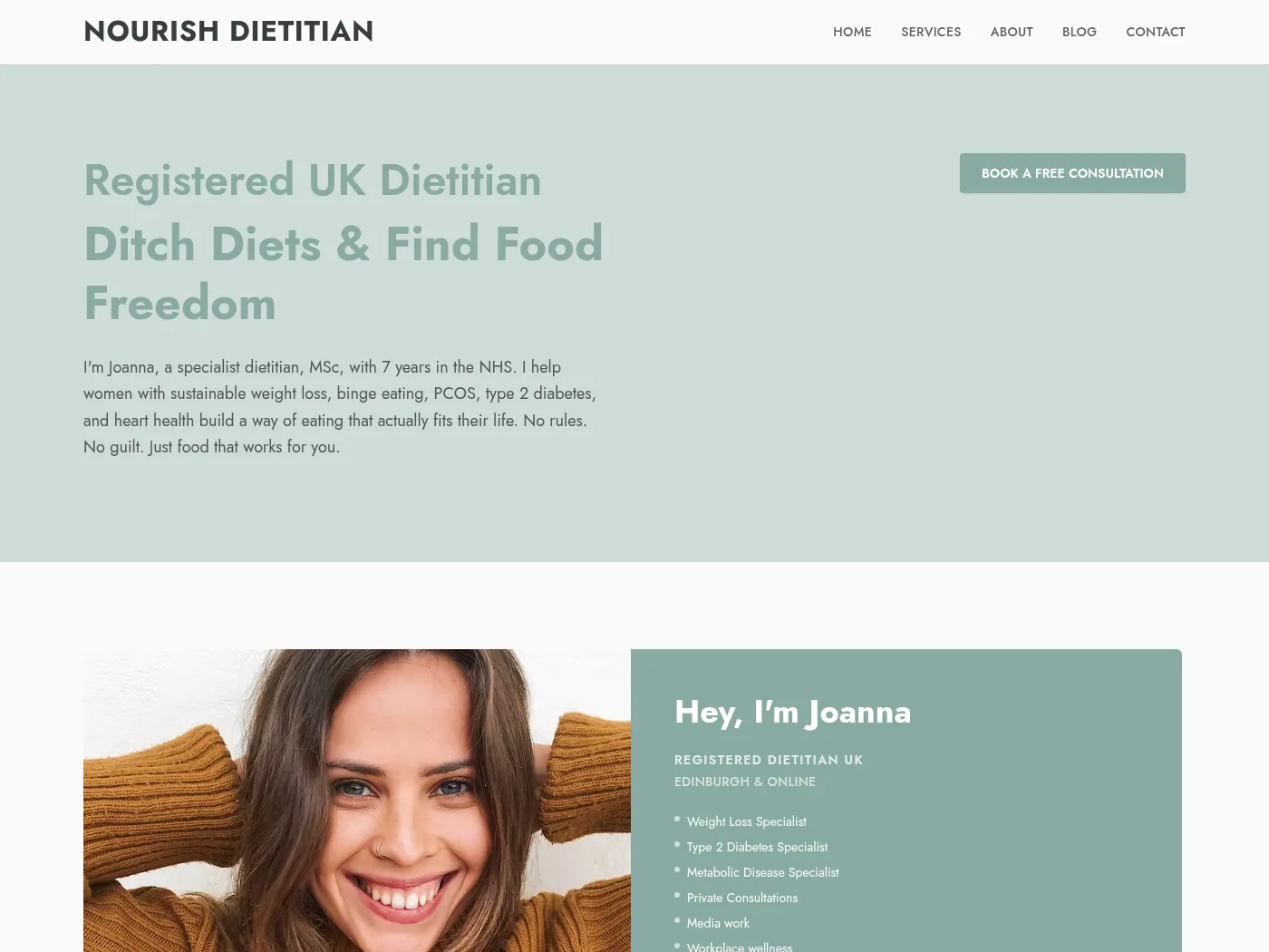 Nourish Dietitian Site