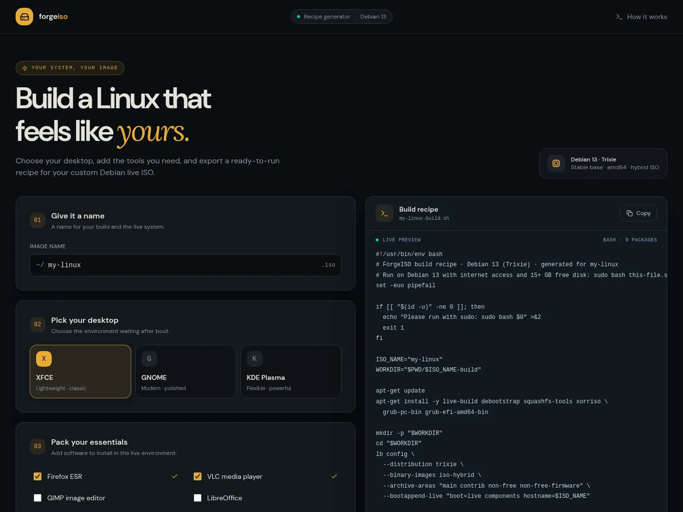 Linux ISO Builder