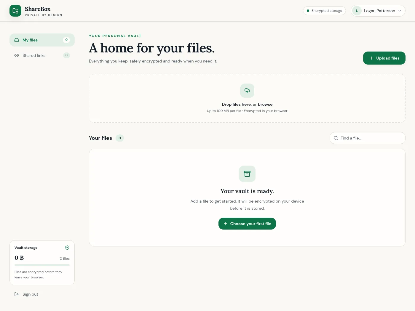 ShareBox Vault
