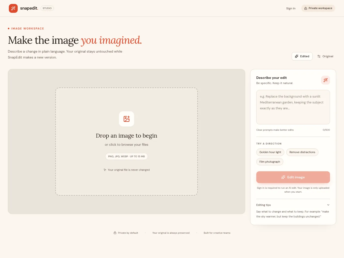 SnapEdit AI Studio