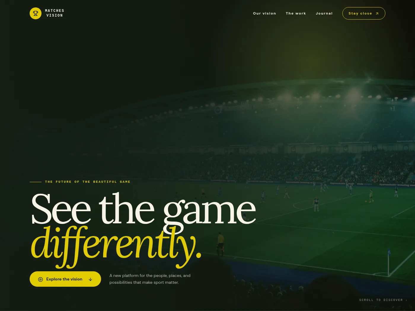 MatchesVision Website