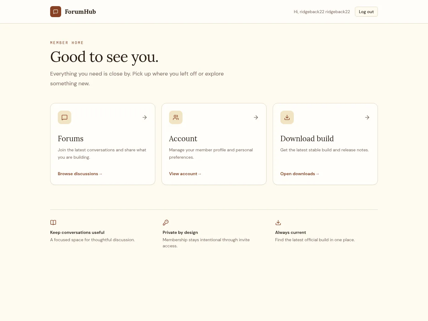 ForumHub Portal