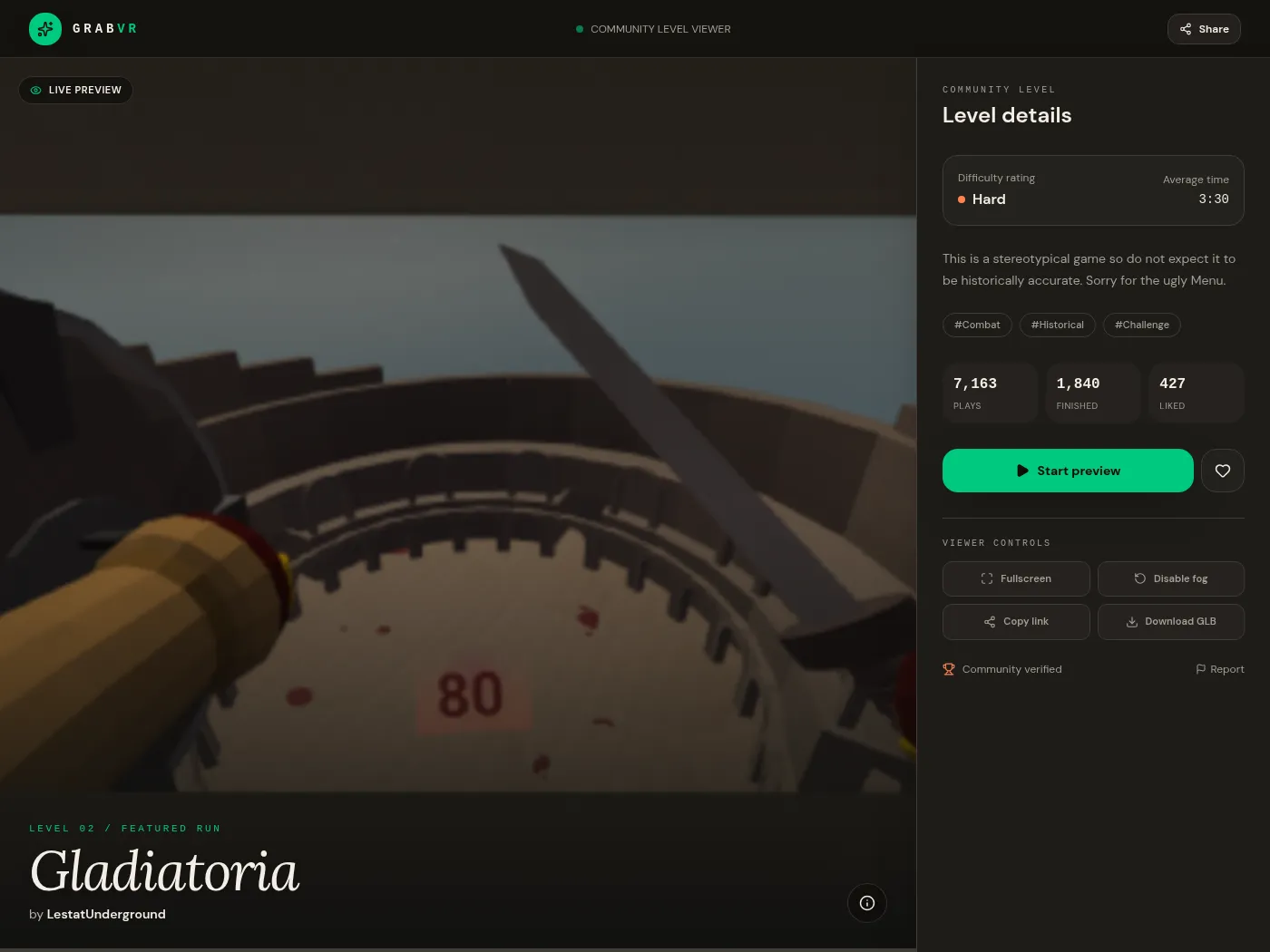 GrabVR Level Viewer