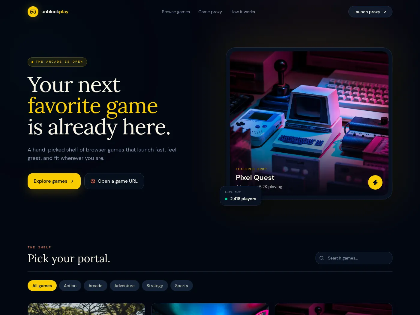 UnblockPlay Hub