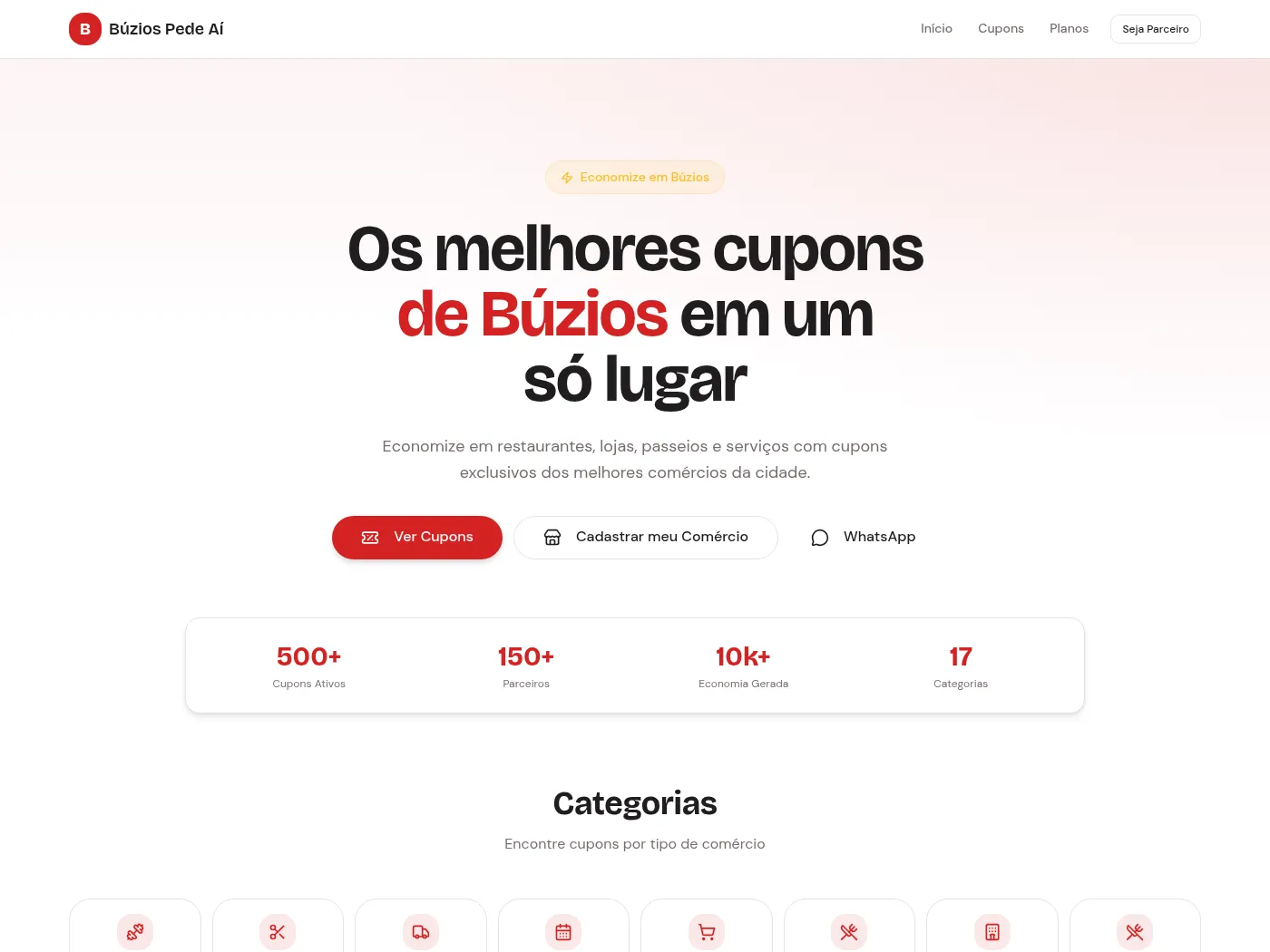 Búzios Pede Aí Platform
