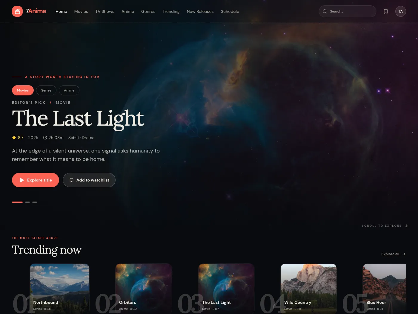 7Anime Streaming Platform