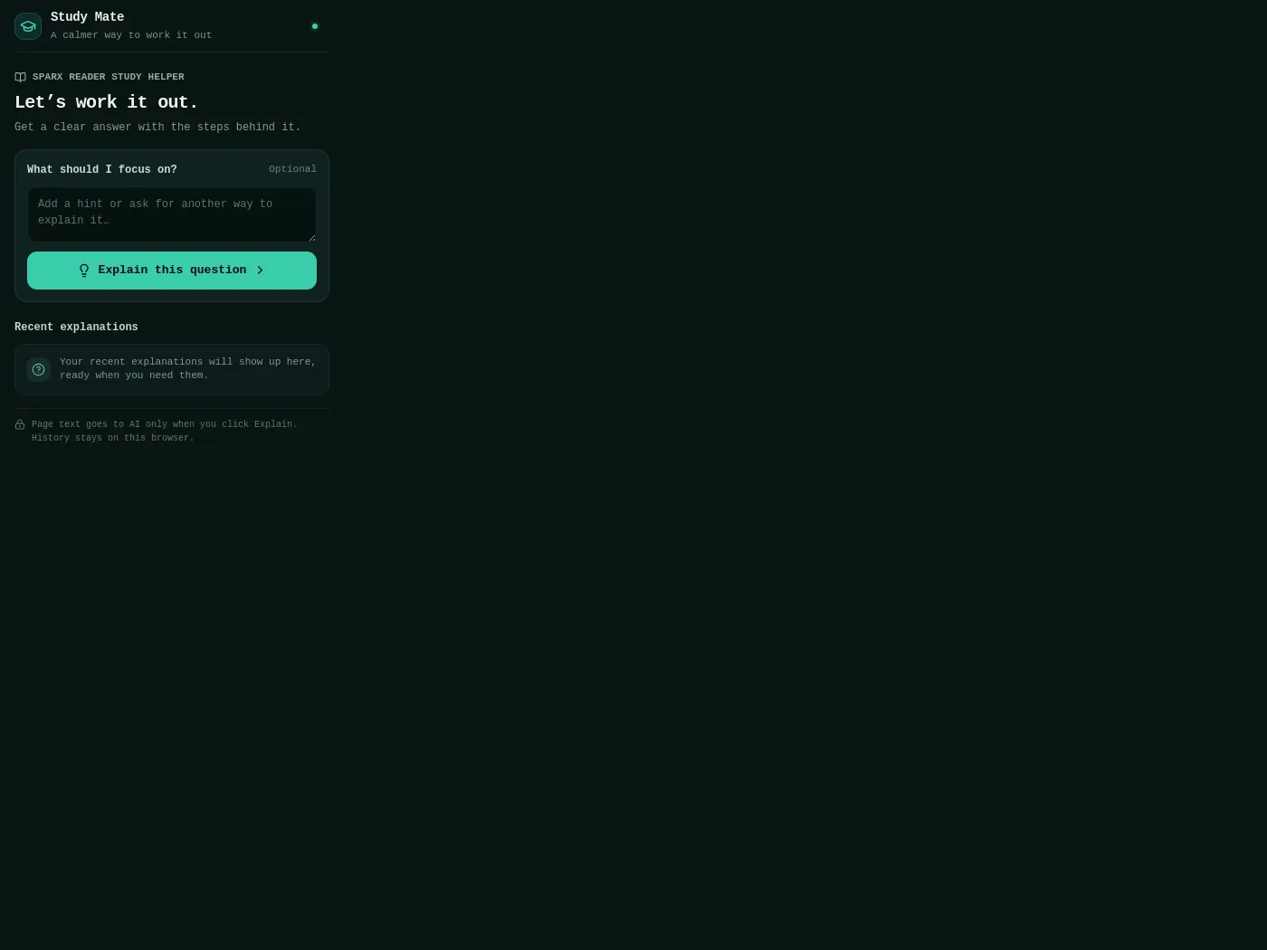 Sparx AI Study Helper