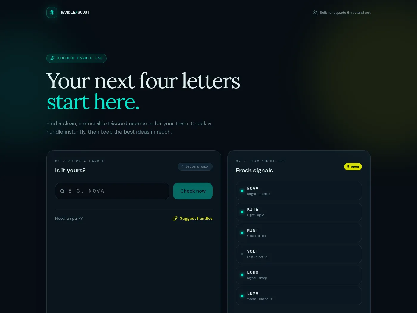 Discord Handle Finder