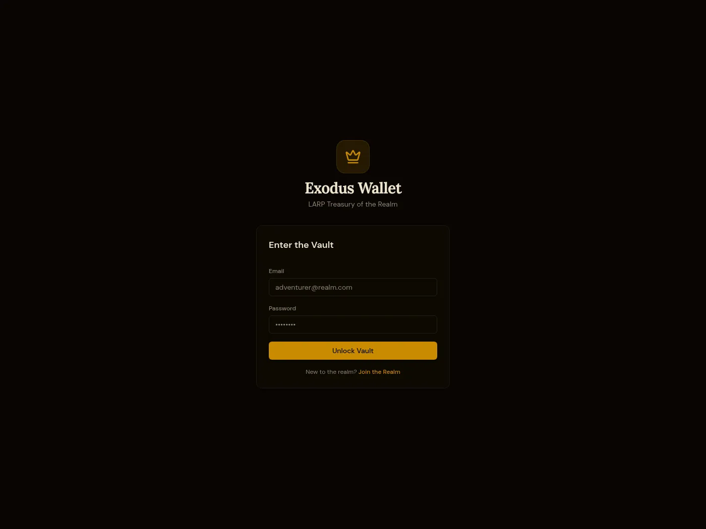 LARP Exodus Wallet
