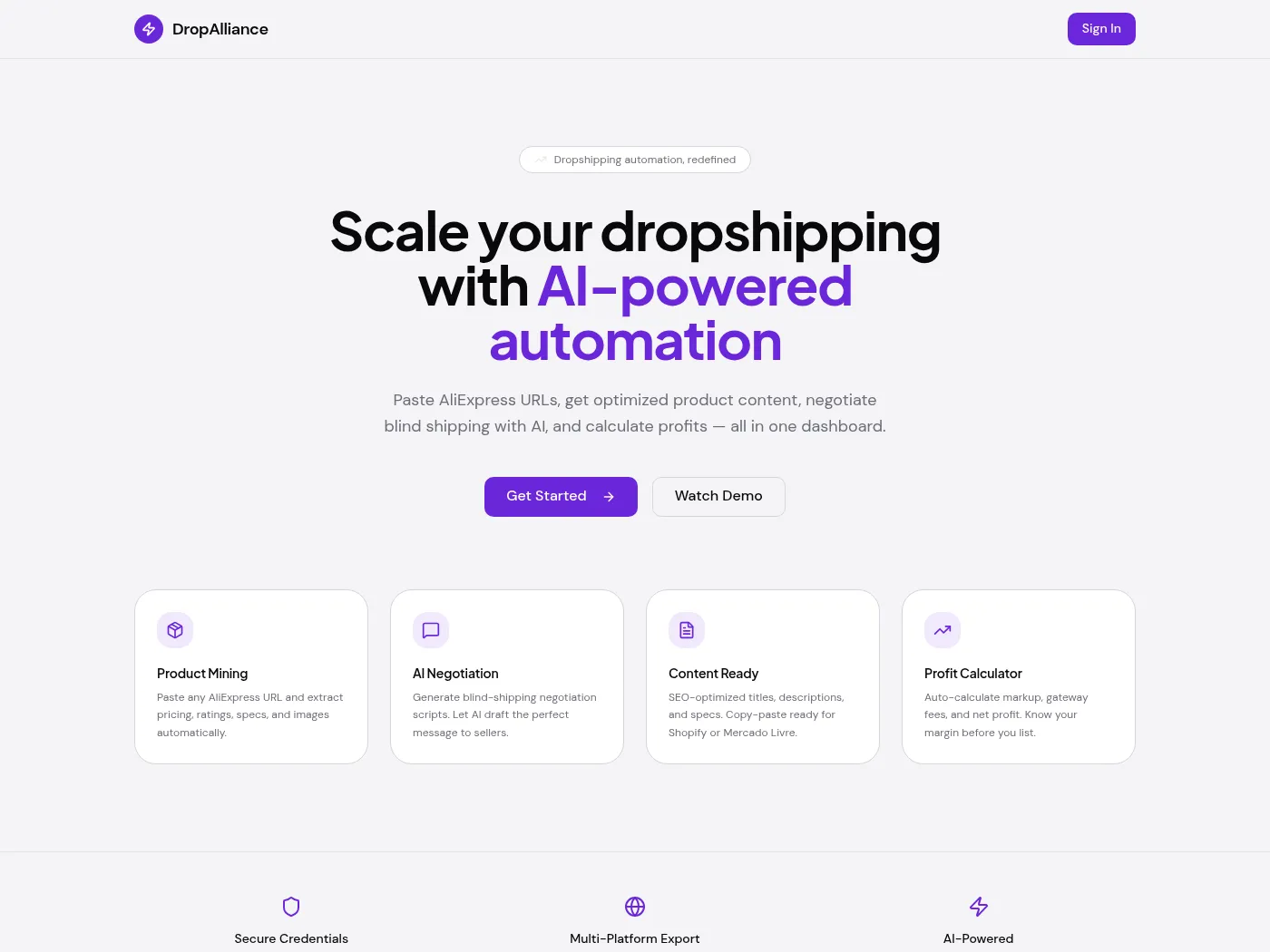 DropAlliance AI Suite