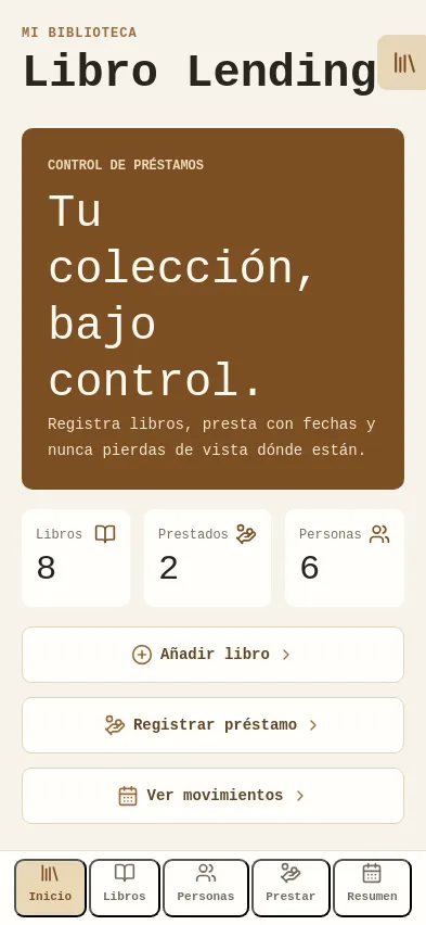 Libro Lending Tracker