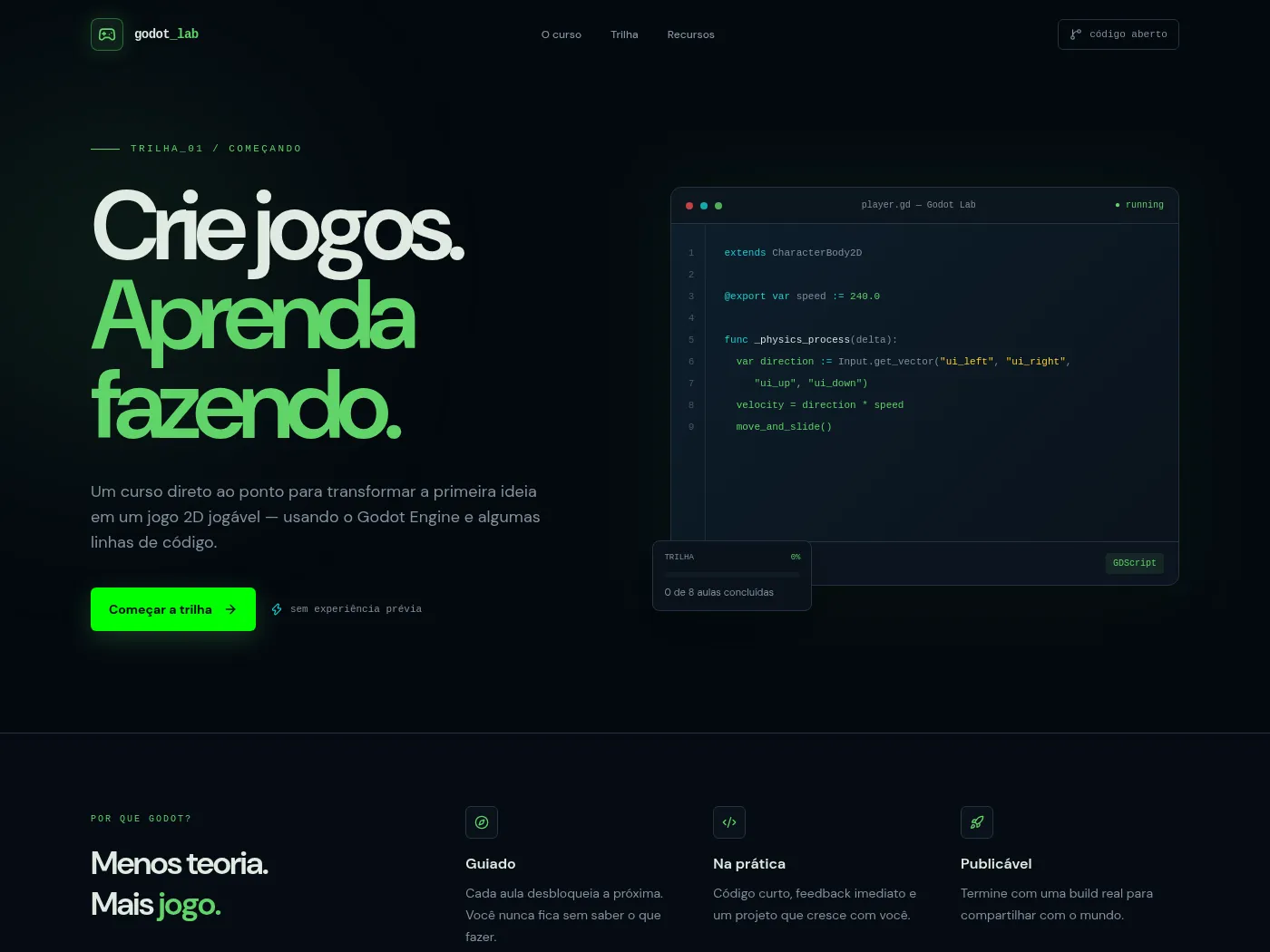 Godot Starter Course Site