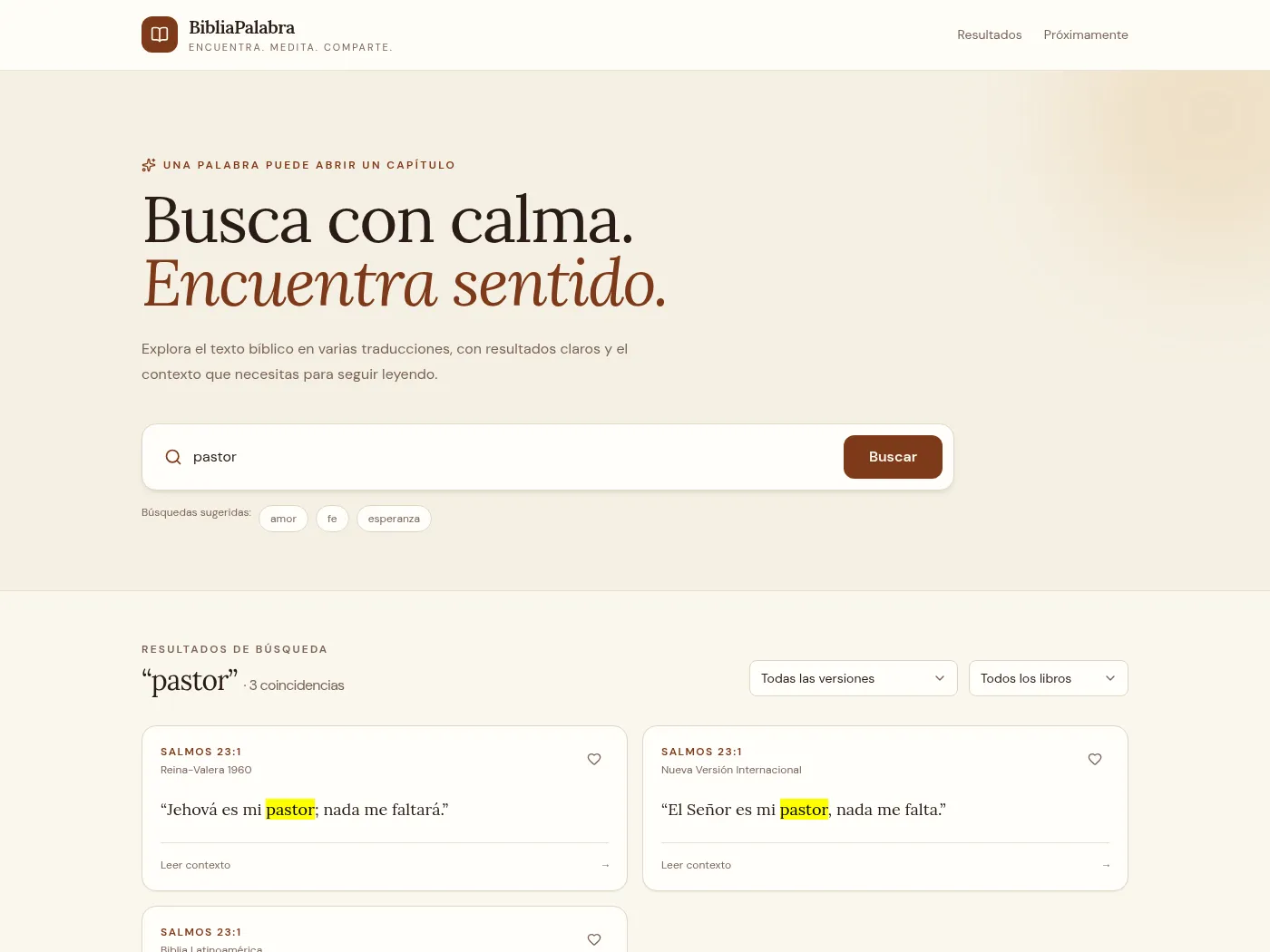 BibliaPalabra Search