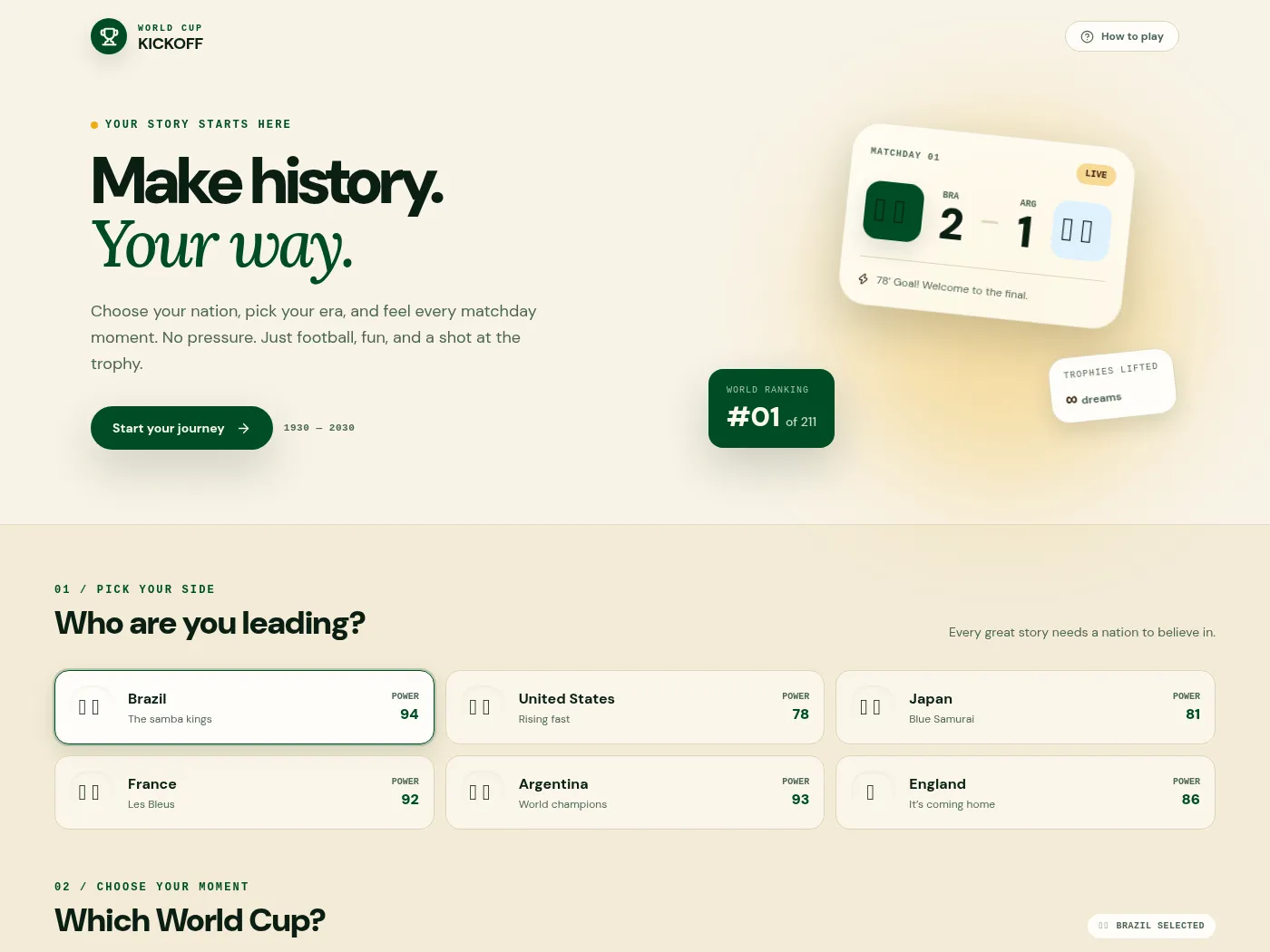 Kid World Cup Simulator