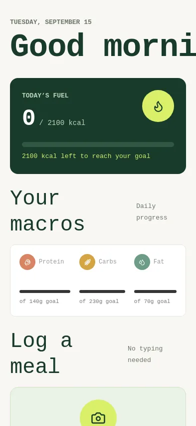MATEDI SnapMeal AI Tracker