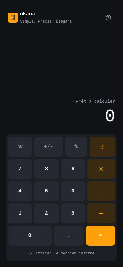 Modern iOS Calculator