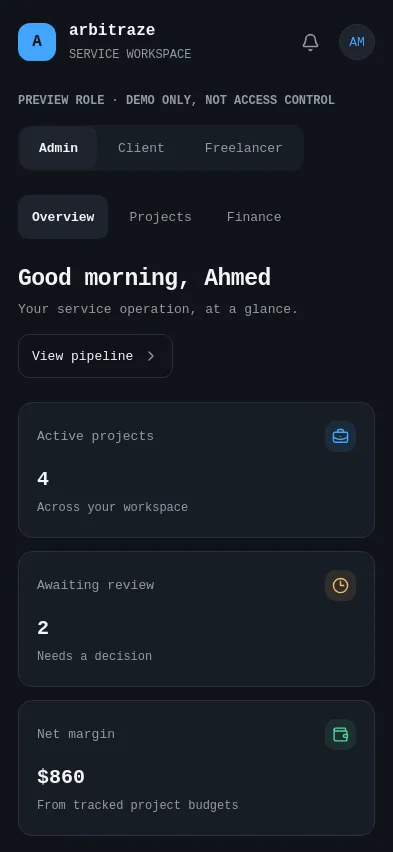Arbitraze Mobile Hub