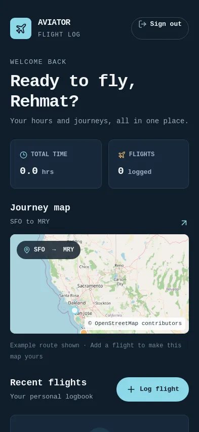Aviator Tracker App