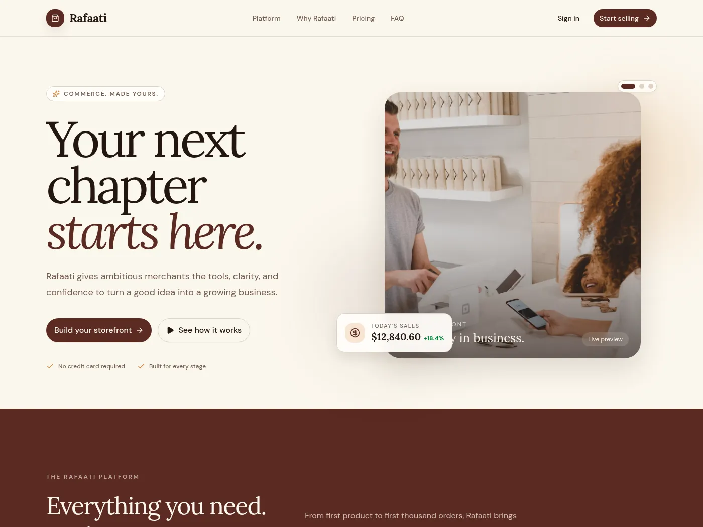 RAFAT Commerce Portal