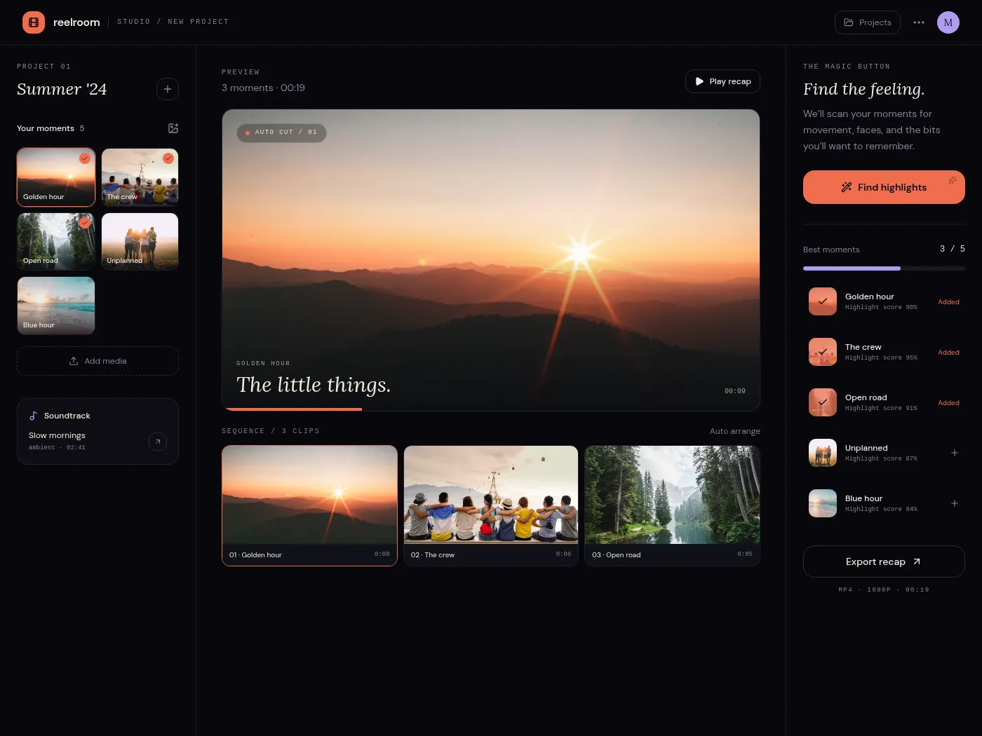 Recap Video Maker