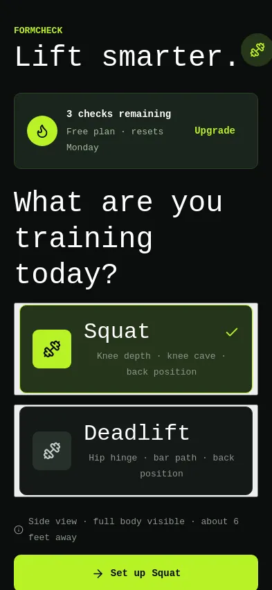 FormCheck Fitness Analyzer