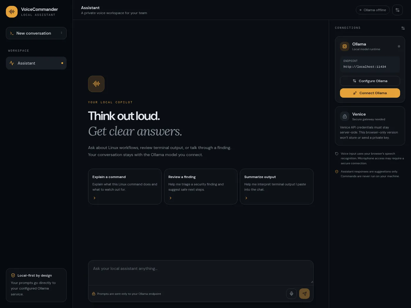 VoiceCommander AI Assistant